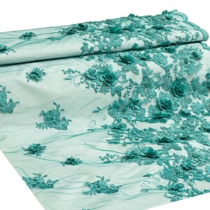 3d Lace Mix Lace Embroidery Flower Lace, 3D Fabric Lace,luxury Lace ...