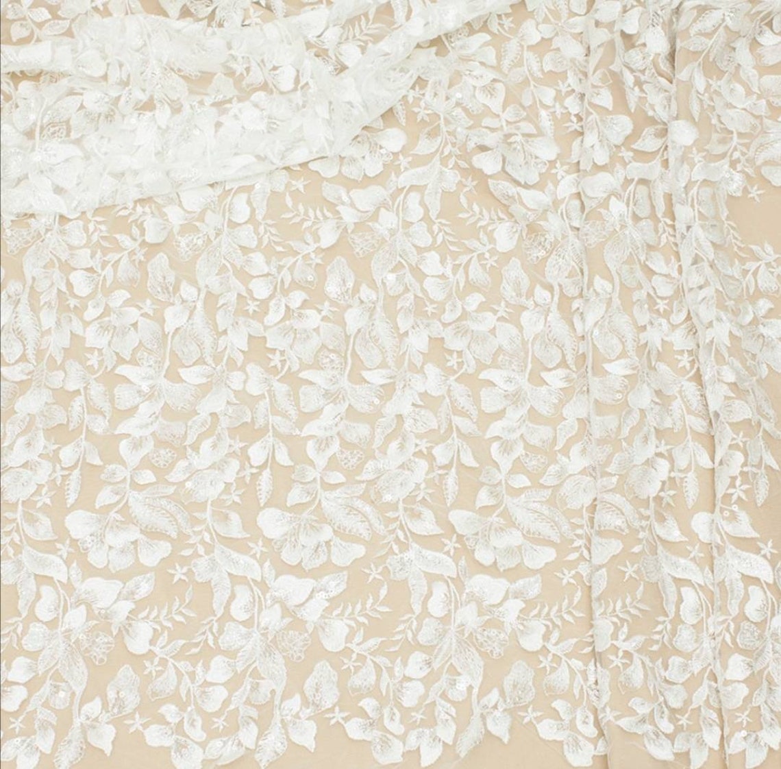 New 2020 Fabric Lace off White Bridal Mesh Wedding Fabric - Etsy