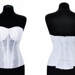 Tulle Separate Transparent Corset Base for Wedding Dress Handmade ...