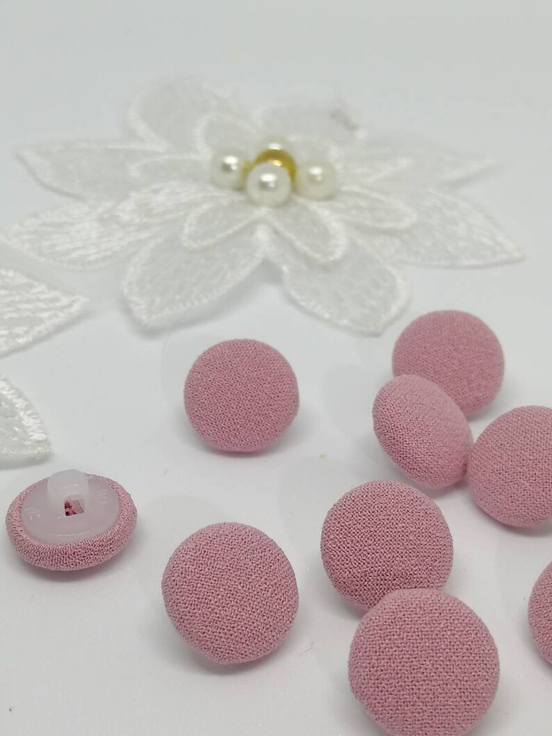 Blush Pink Chiffon Buttons Sewing Buttons Blush Pink | Etsy
