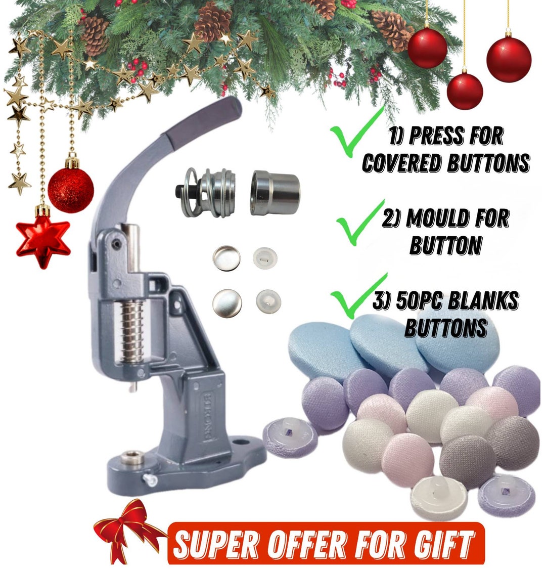 Press Machine for Covered Buttons/ Machine for Making Fabric Buttons ...