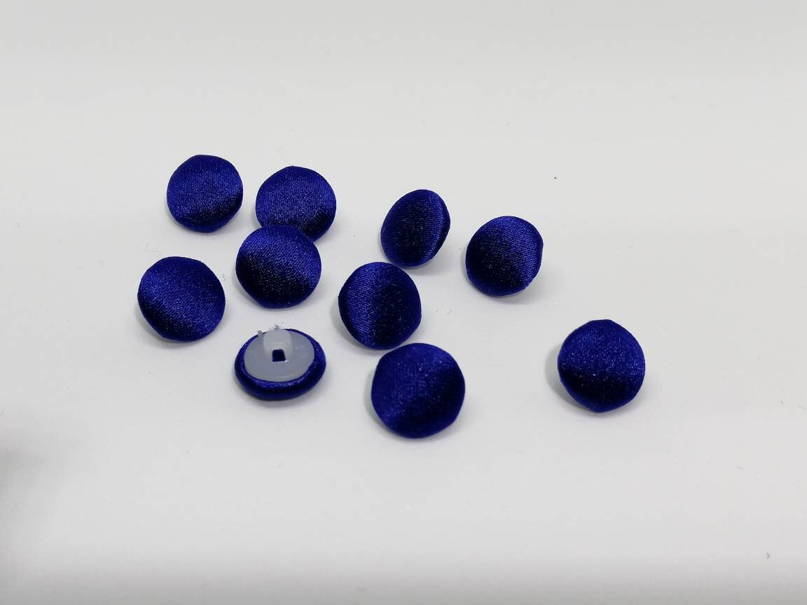 Royal Blue Covered Buttons Royal Blue Satin Buttons Royal Blue | Etsy