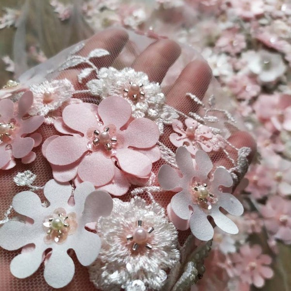 3d Lace Fabric - Etsy