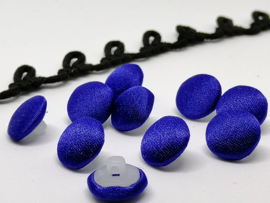 Royal Blue Covered Buttons Royal Blue Satin Buttons Royal Blue ...