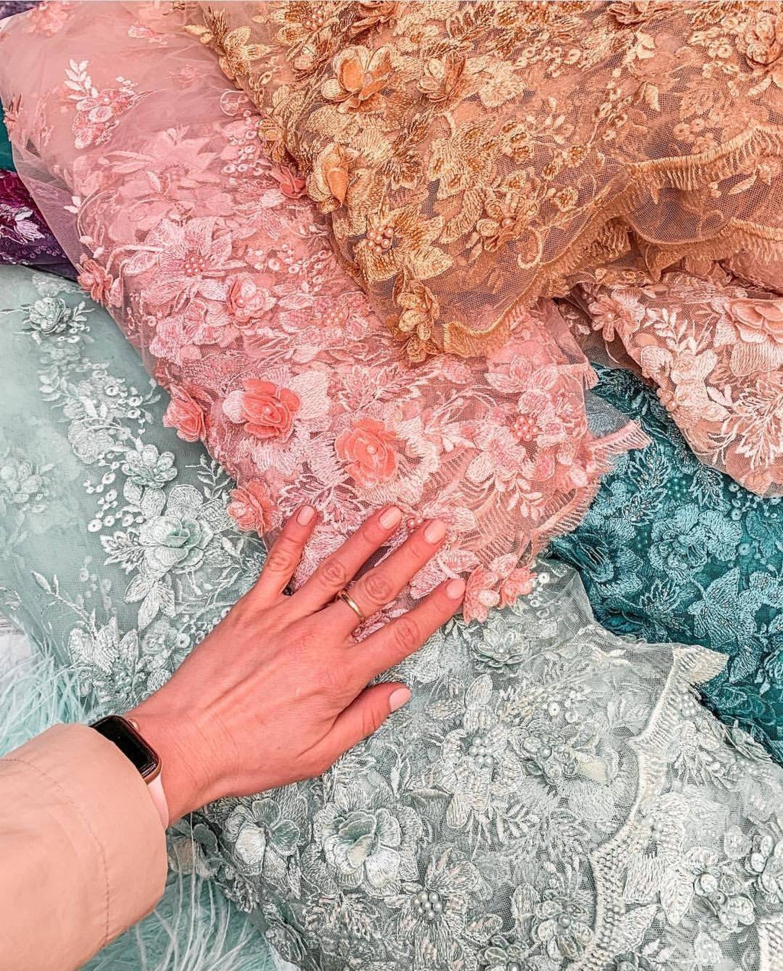 3 Colors Lace 3d Lace Mix Lace Embroidery Flower Lace 3D - Etsy