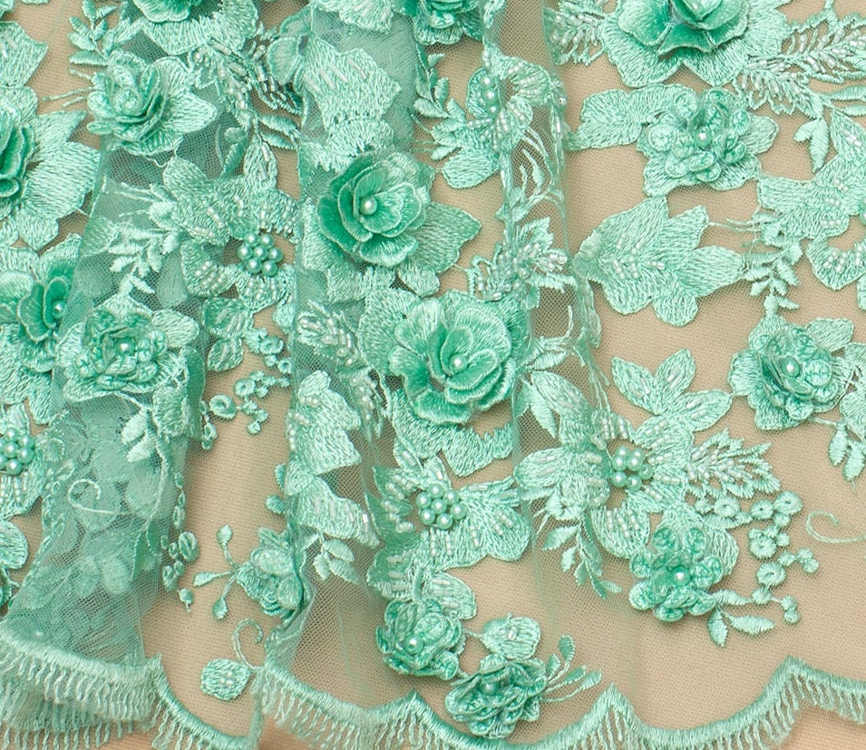 3d Lace Mix Lace Embroidery Flower Lace, 3D Fabric Lace,luxury Lace ...