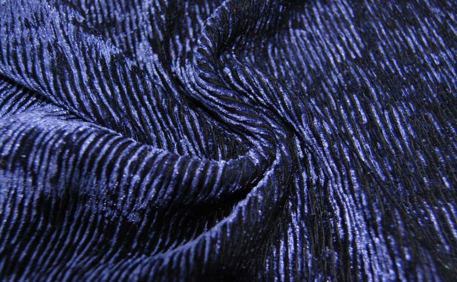 Dark Blue Stretch Pleated Velvet 59'' Wide by the 1 | Etsy