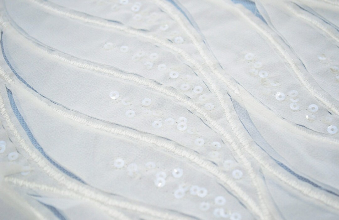 Exclusive Handmade Lace Wedding Fabric in White and off White Color ...