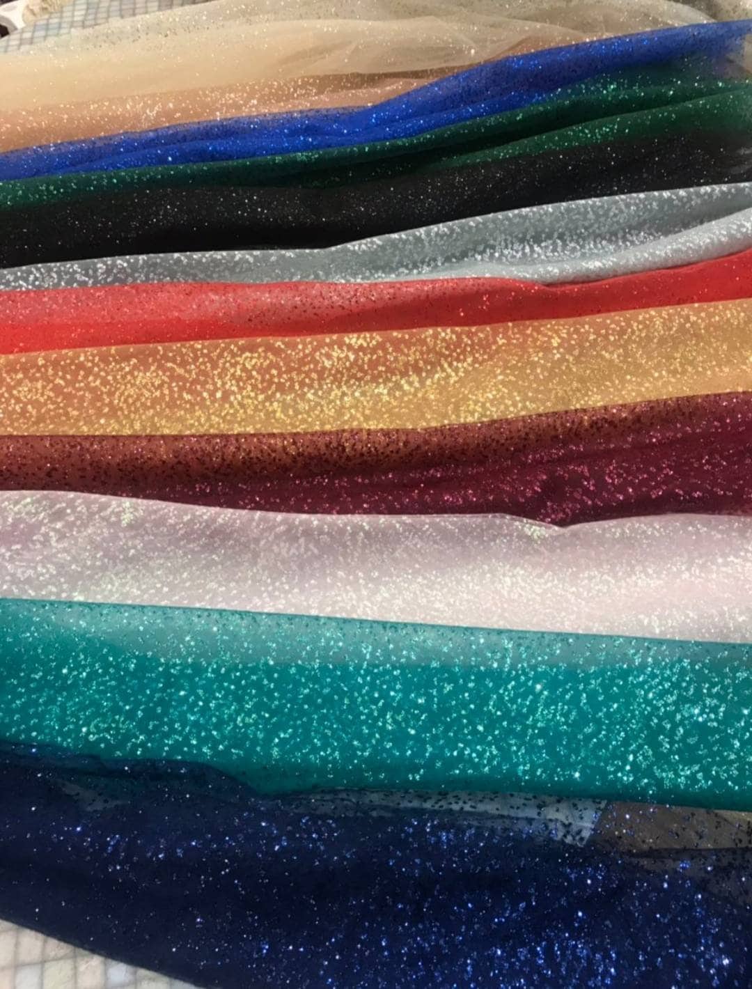 Width 3 Meters 14 Colors Glitter Mesh Fabric Lace Shiny Lace | Etsy