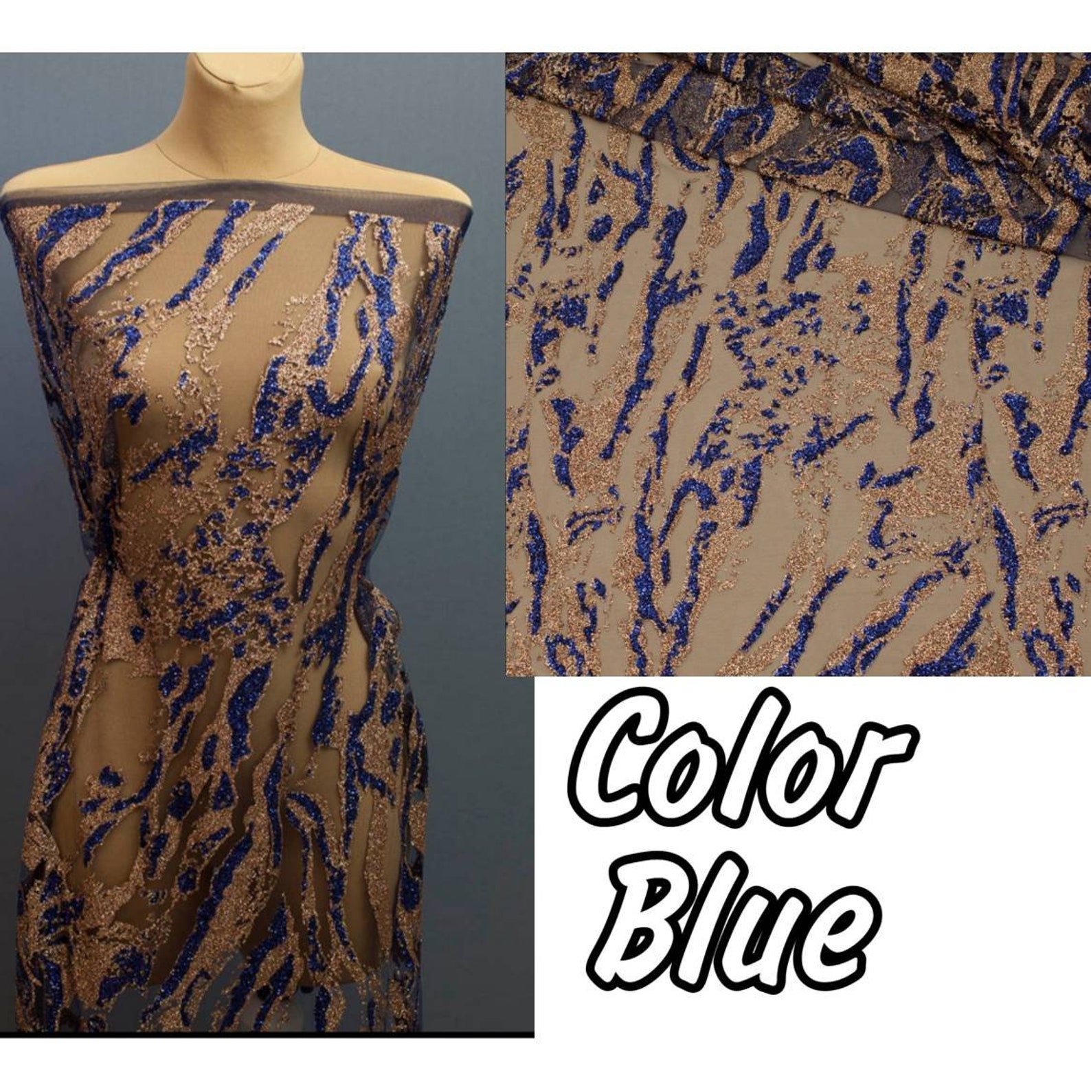 New Glitter Fabric Lace 5 Colors Glitter Sparkle Lace Fabric for ...