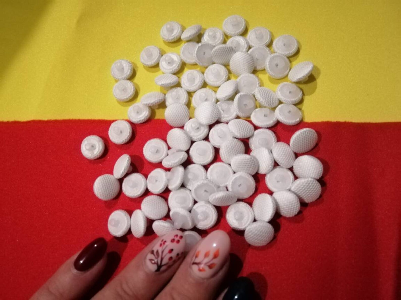 Wedding Buttons With Covered Tulle Ivory Bridal Buttons for - Etsy