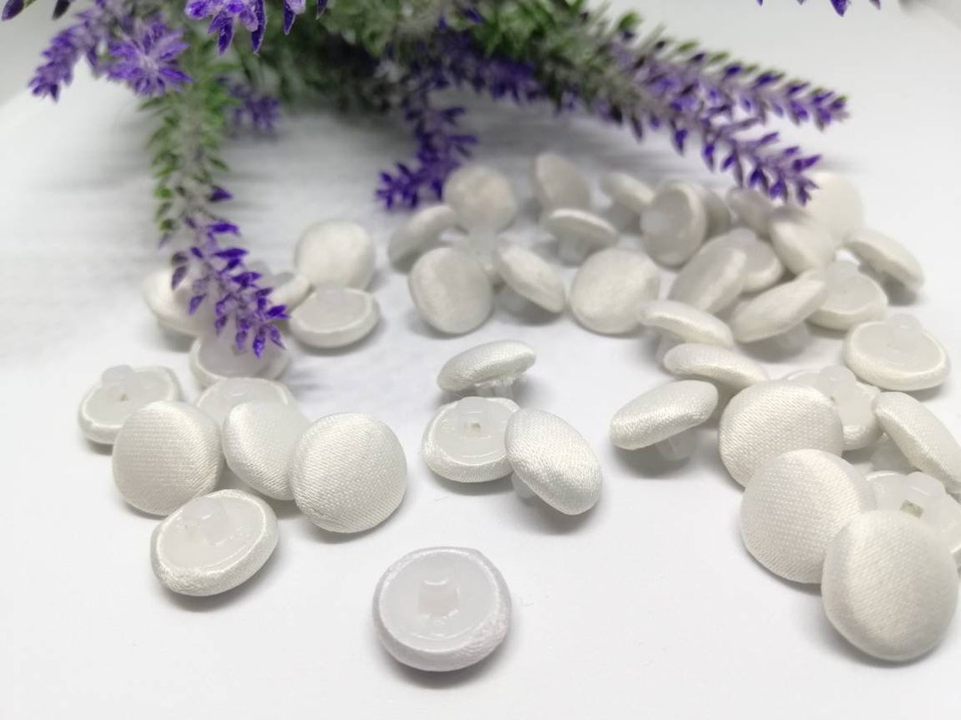 Wedding Ivory Satin Buttons , Sewing Buttons, Bridal Ivory Button,sew ...