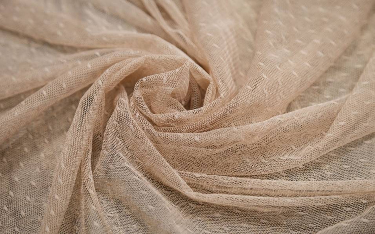 1 Meter Mesh-Stoff weiche Punkte Point D'Esprit - Etsy.de