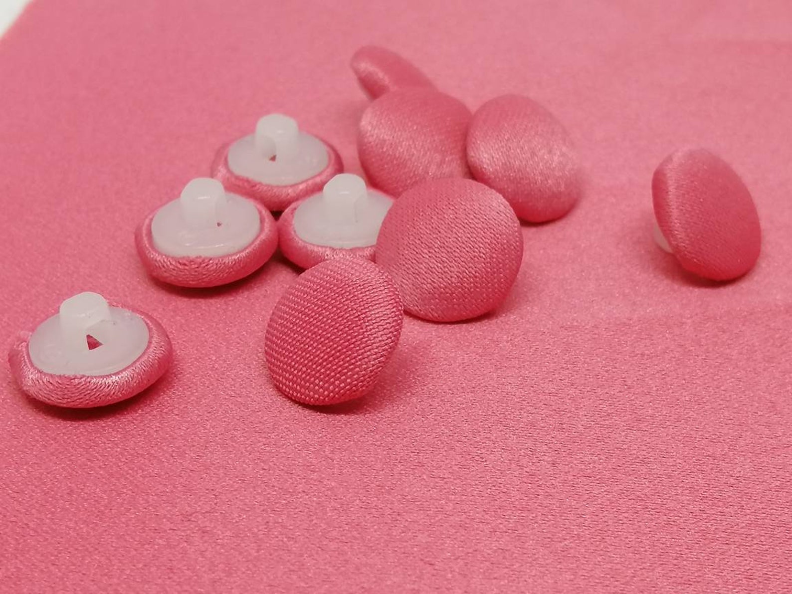 Satin Buttons , Coral Shank Buttons, Pinback Buttons, Coral Button ...