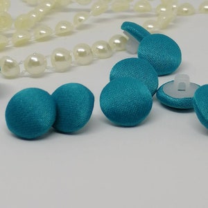 Turquoise Buttons, Turquoise Satin Buttons, Turquoise Buttons for Gowns ...