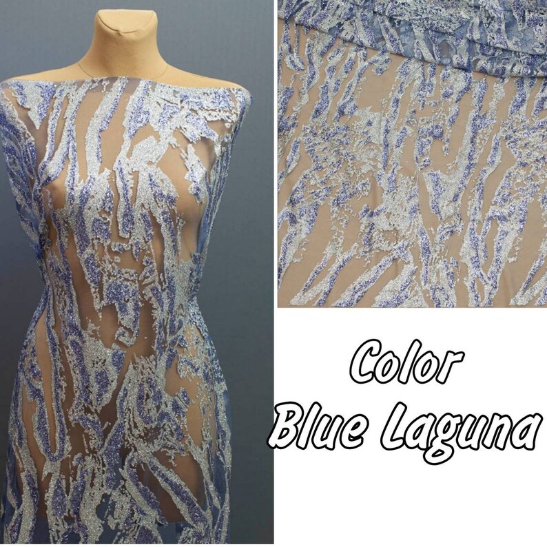 New Glitter Fabric Lace 5 Colors Glitter Sparkle Lace Fabric for ...