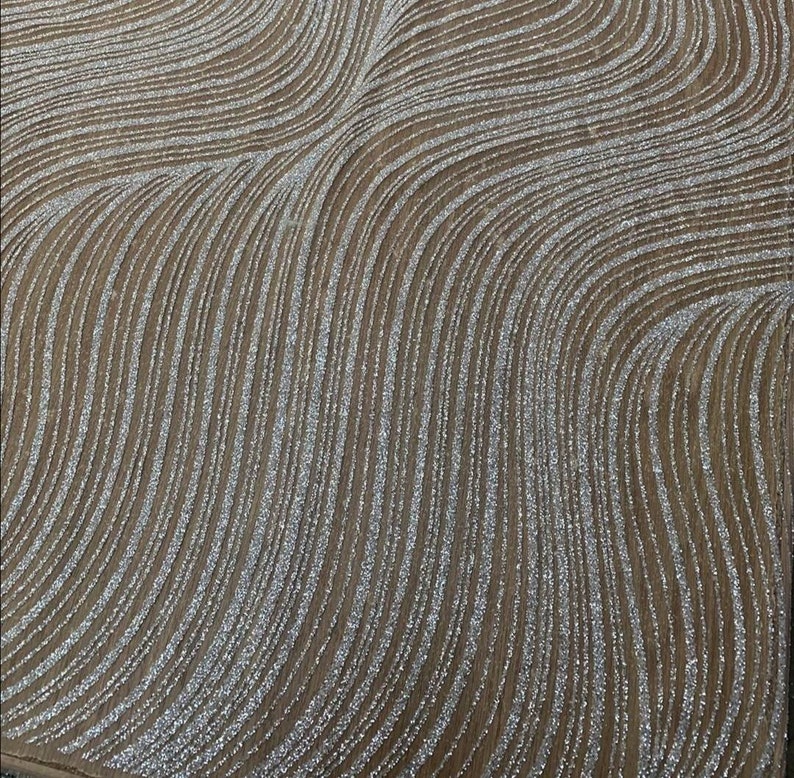 Sparkle Wave Glitter Fabric Lace New Design Glitter Tulle - Etsy