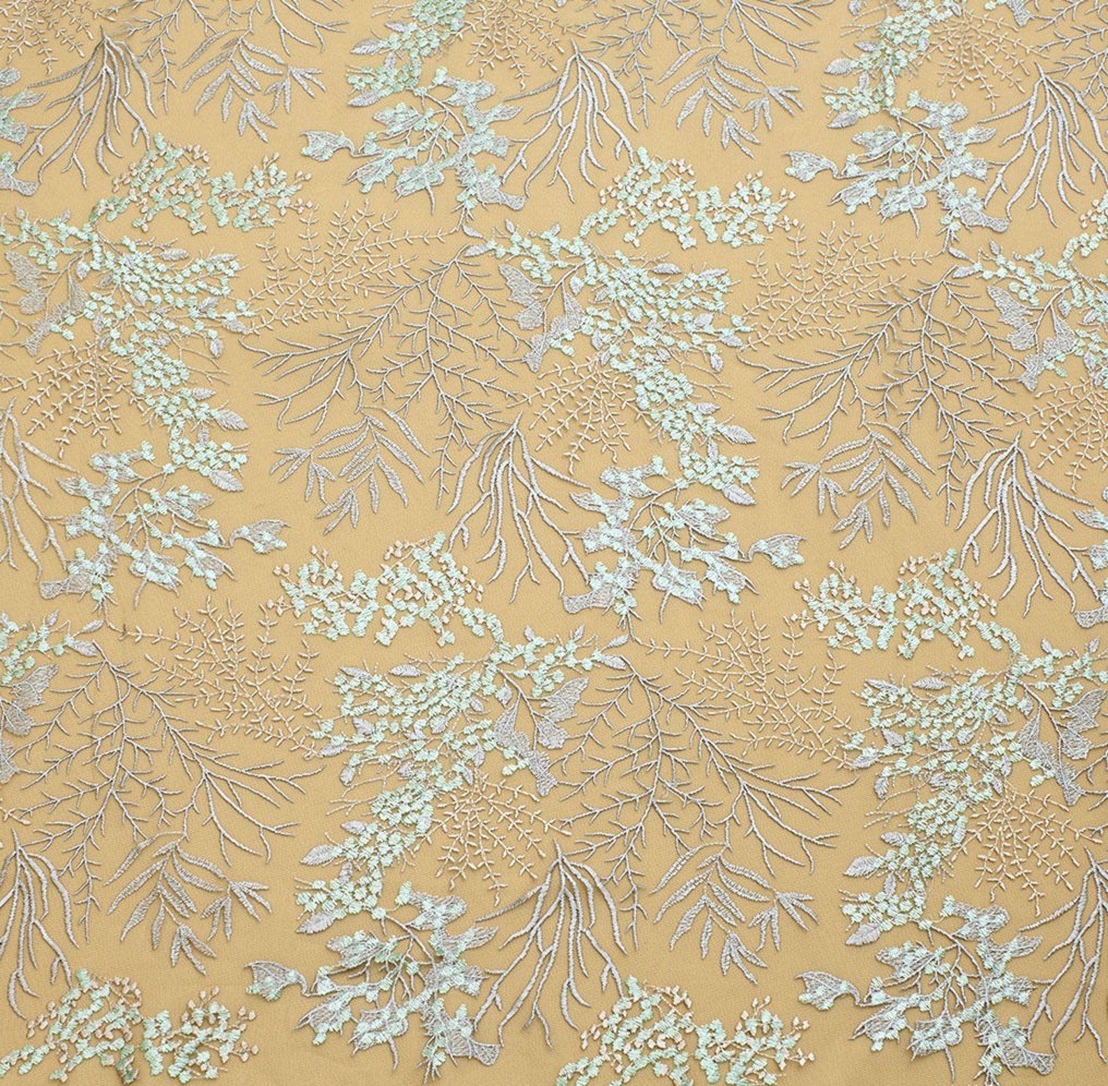 Embroidery Tulle Fabric Embroidery Fabric Lace Embroidery on - Etsy