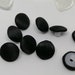 Black Satin Buttons , Black Covered Buttons, Black Wedding Button,dress ...