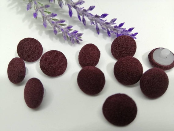 Burgundy chiffon buttons Sewing buttons Burgundy sew | Etsy