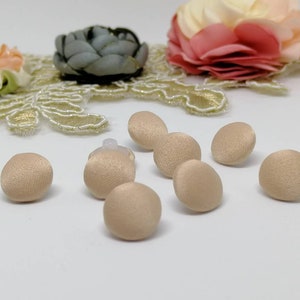 Bridal Buttons Fabric Covered Buttons Cream Satin, Cream Satin Buttons ...