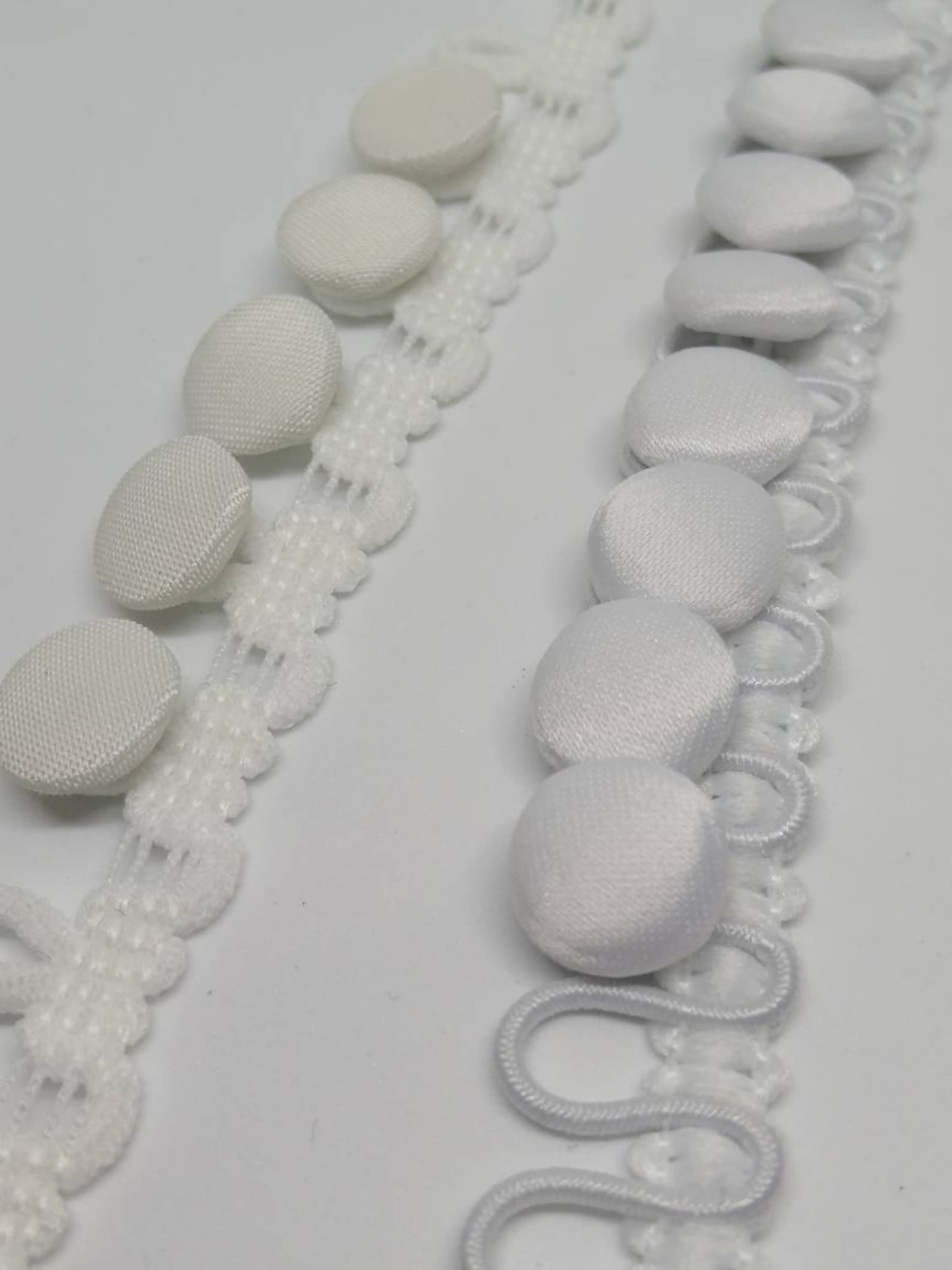 100 Pieces Bridal Ivory Button Fabric Button Satin Fabric Cover Button ...