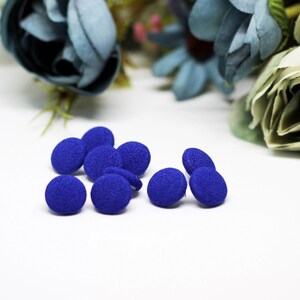 Blue Chiffon Buttons , Sewing Buttons, Royal Blue Sew Buttons, Dress ...