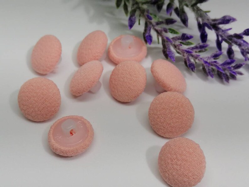 Peach Crepe Chiffon Buttons Sewing Buttons Peach Sewing - Etsy
