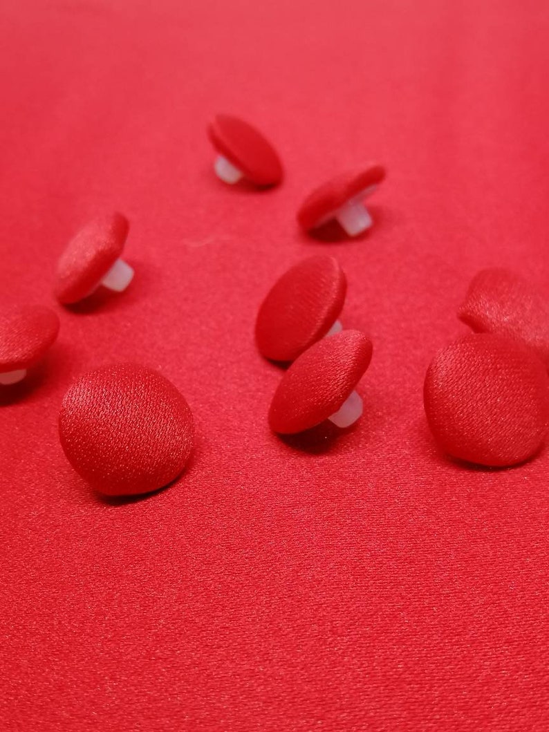 Boutons rouges bouton de satin rouge boutons de couture - Etsy France