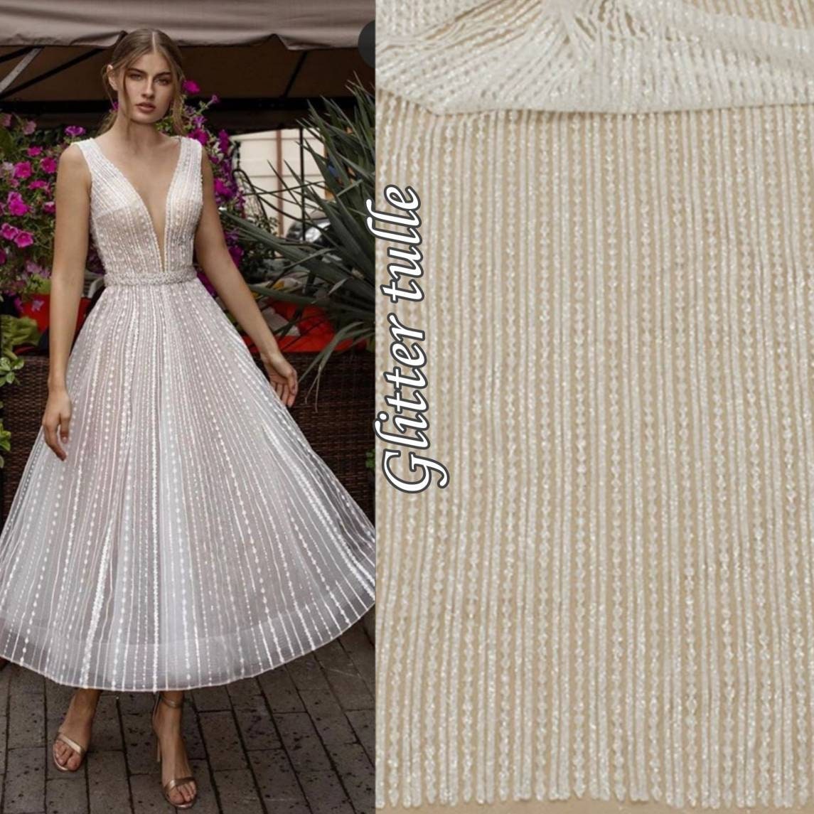 Sparkle Strip glitter fabric lace New design glitter tulle | Etsy