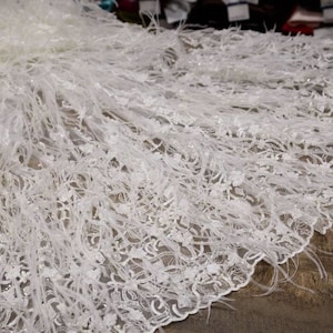 3d Fabric Wedding Lace, 3d Milk Lace 3d Bridal Lace, Lace Embroidered ...