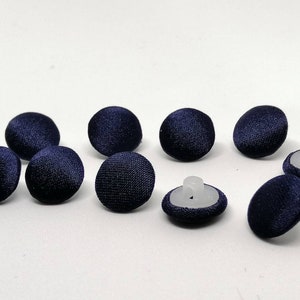 Navy Blue Wedding Buttons Navy Blue Satin Buttons Fabric Covered Blue ...
