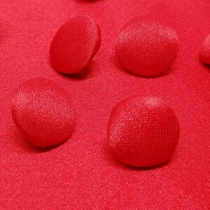Red Buttons , Red Satin Button, Red Sewing Buttons, Small Red Buttons ...