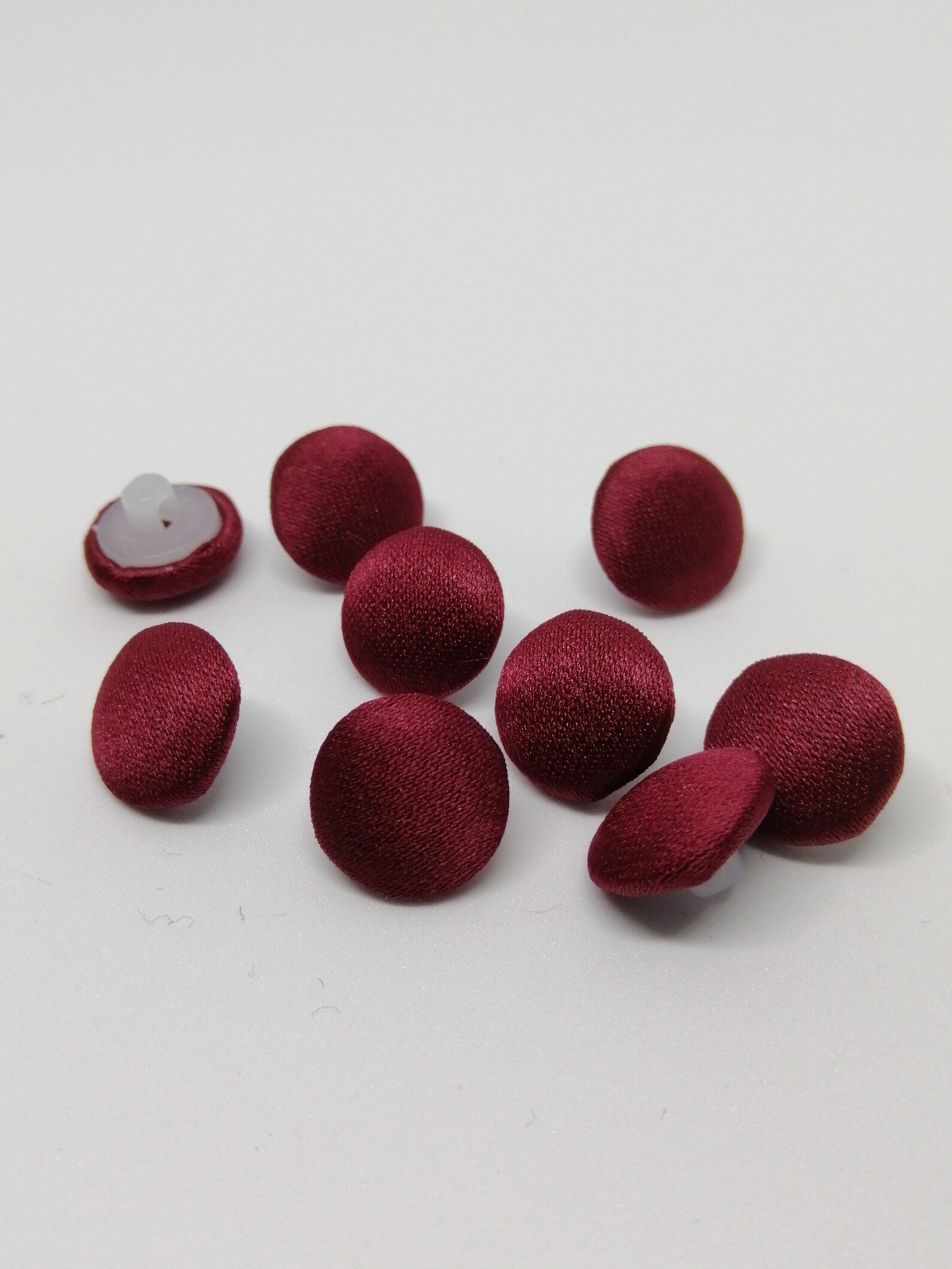 Burgundy Satin Buttons , Burgundy Buttons, Burgundy Sewing Buttons ...