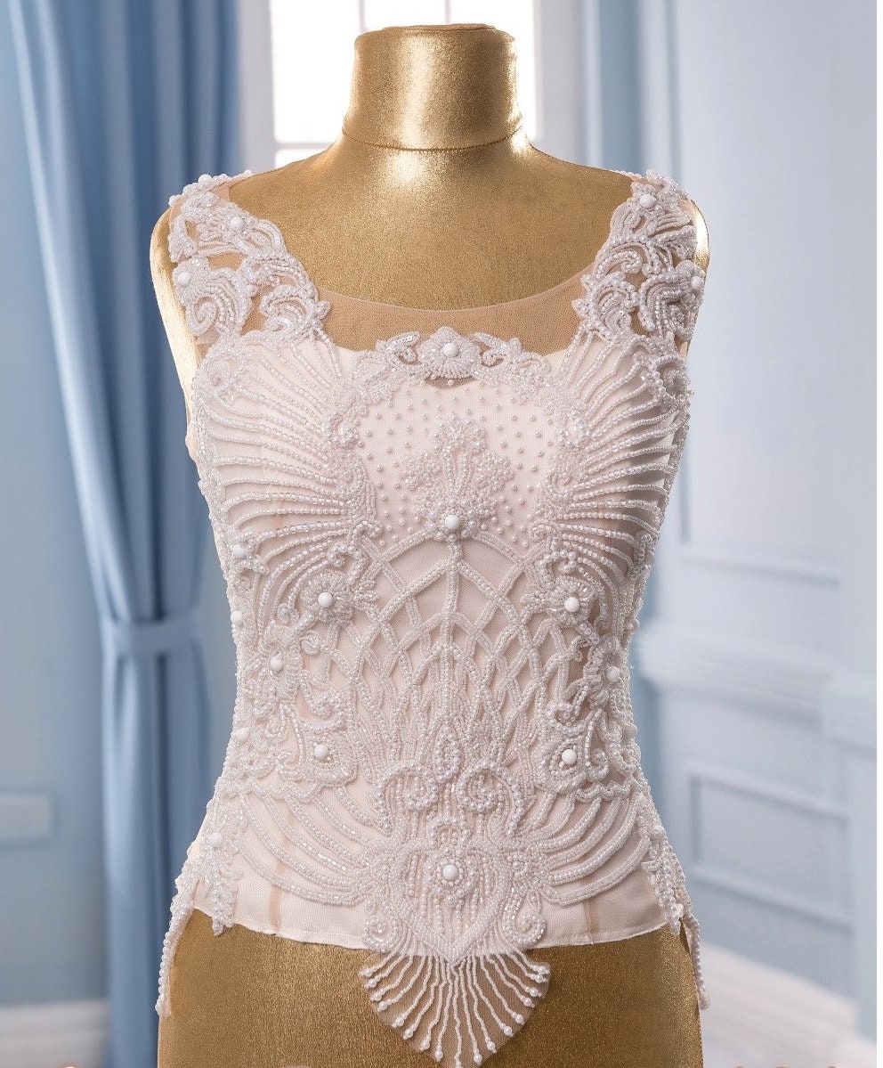 Free Shipping Bridal Corset Beaded Wedding Corset for Dress - Etsy