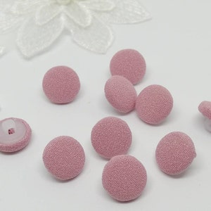 Blush Pink Chiffon Buttons , Sewing Buttons, Blush Pink Buttons, Dress ...