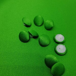 Small Green Satin Buttons, Green Buttons, Green Satin Buttons for Dress ...