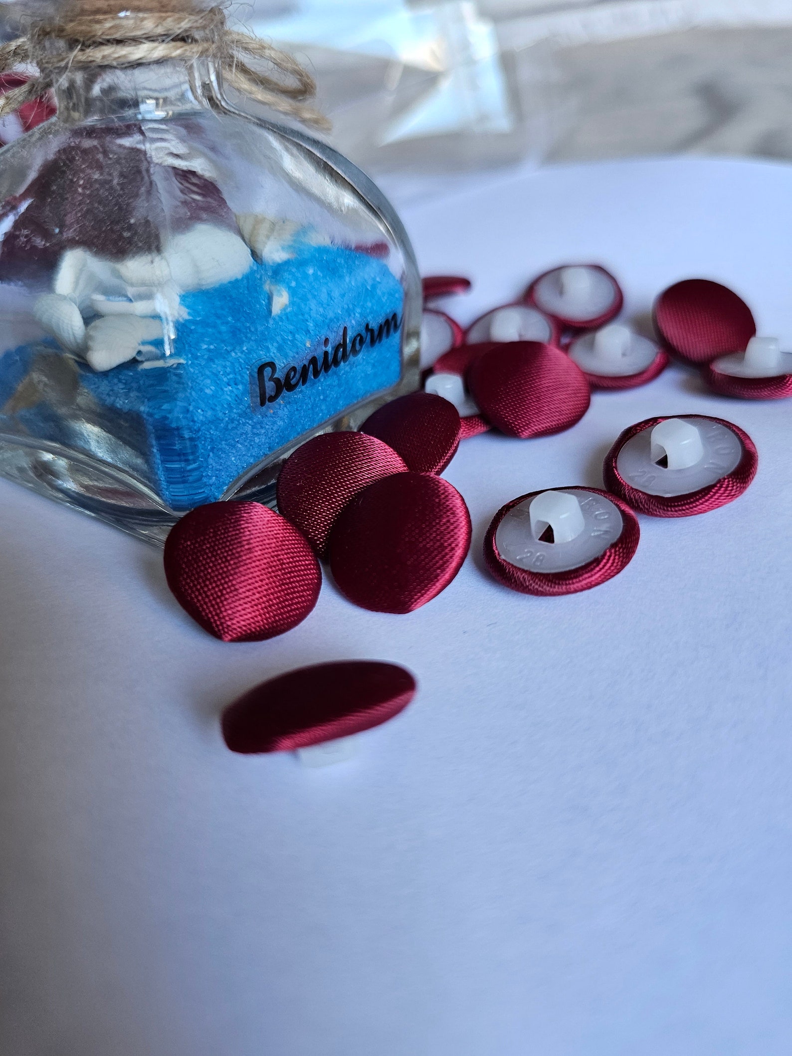 Burgundy Satin Buttons , Burgundy Buttons, Burgundy Sewing Buttons ...