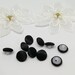 Black Satin Buttons , Black Covered Buttons, Black Wedding Button,dress ...