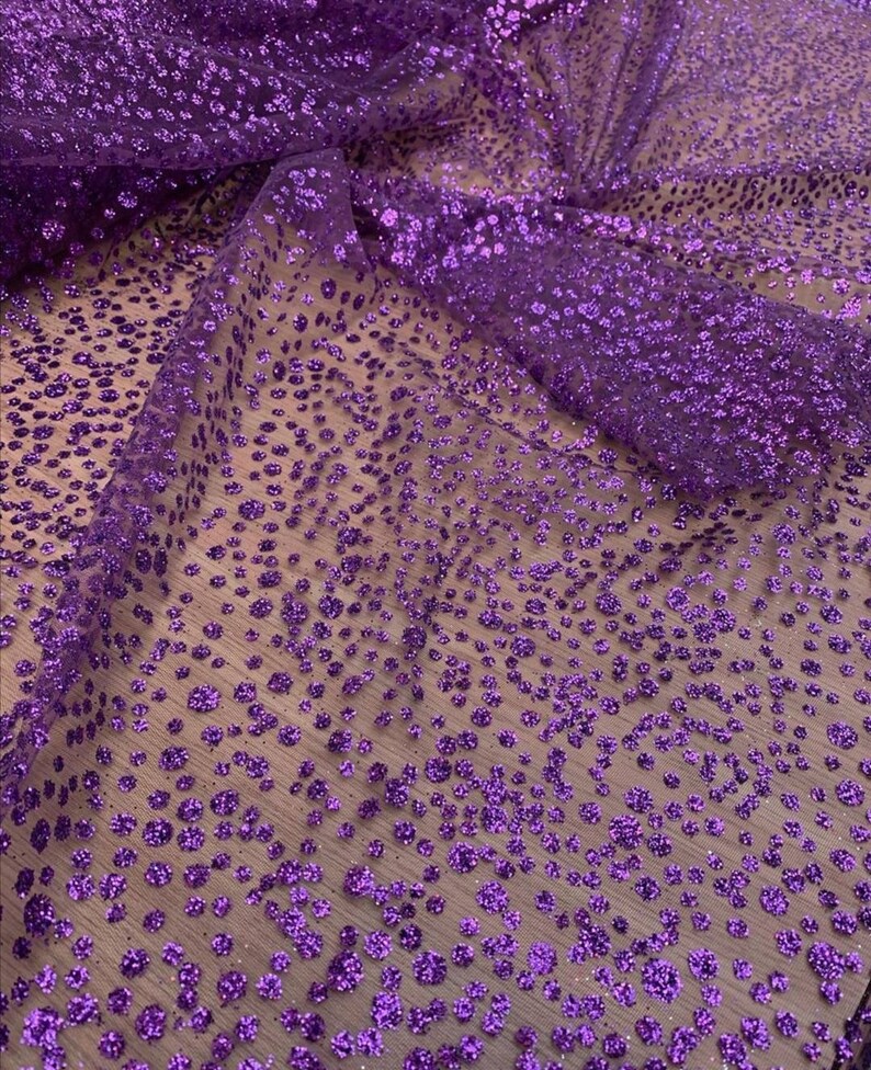 8 Colors Glitter Tulle Fabric Sparkle Lace Fabric on the Tulle - Etsy