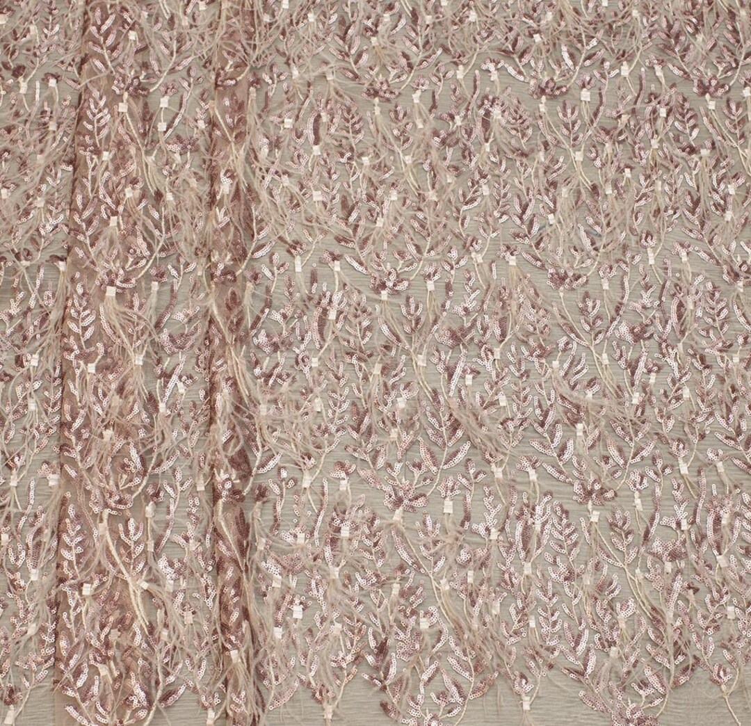 Lace Feathers With Sequins Powder Color Lace/ 3D Lace Feathers and ...
