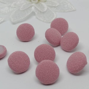 Blush Pink Chiffon Buttons , Sewing Buttons, Blush Pink Buttons, Dress ...