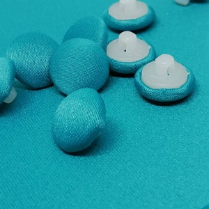 Turquoise Buttons, Turquoise Satin Buttons, Turquoise Buttons for Gowns ...