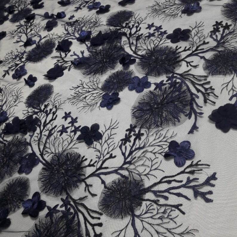 3D Floral Fabric Lace 3D Fashion Fabric Lace Bridal Wedding - Etsy