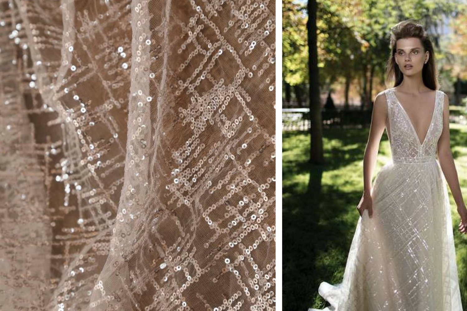1 Meters Beige Bridal Mesh Beige Wedding Tulle Tulle Embroidered ...