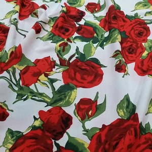 Soft Printed Rose Chiffon Fabric Print Chiffon Flowers Colors - Etsy