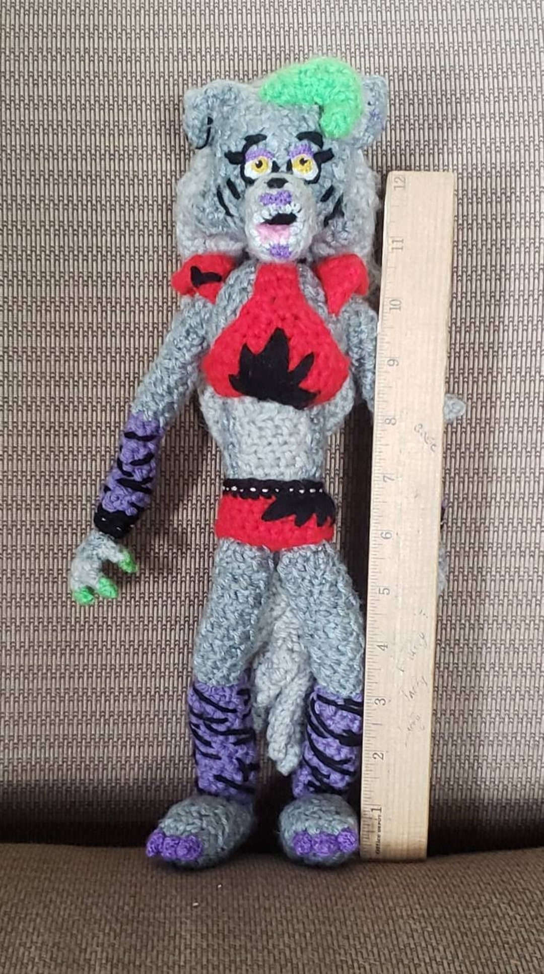 Roxanne Wolf - Hand Made Crochet Plush '13in - Etsy