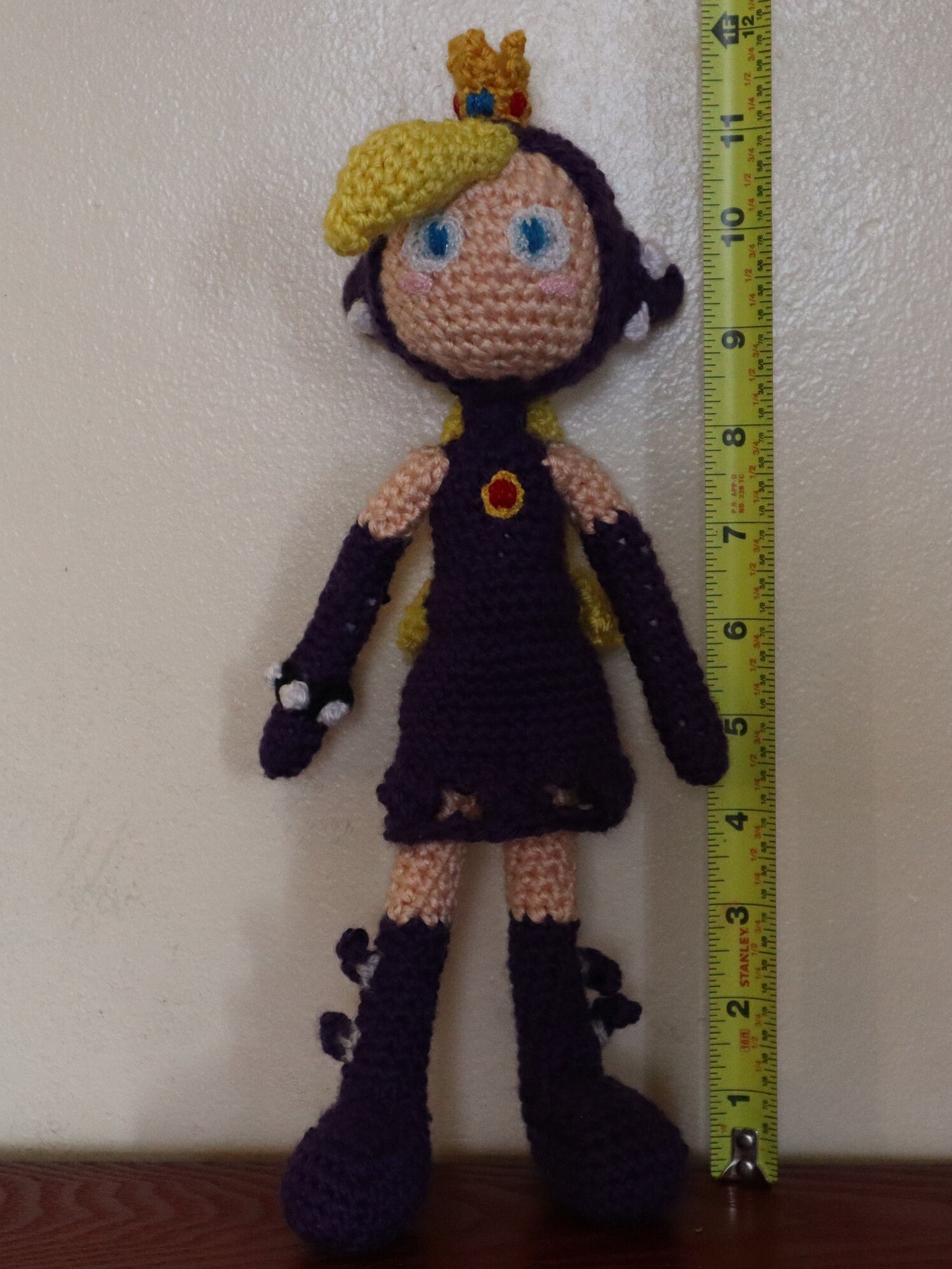 Wapeach(purple) - Hand Made Crochet Plush '11in - Etsy