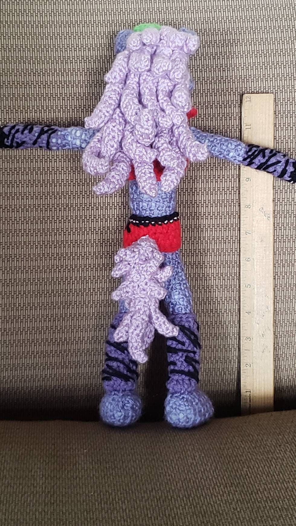 Neon Roxanne Wolf Hand Made Crochet Plush '13in it Bends - Etsy