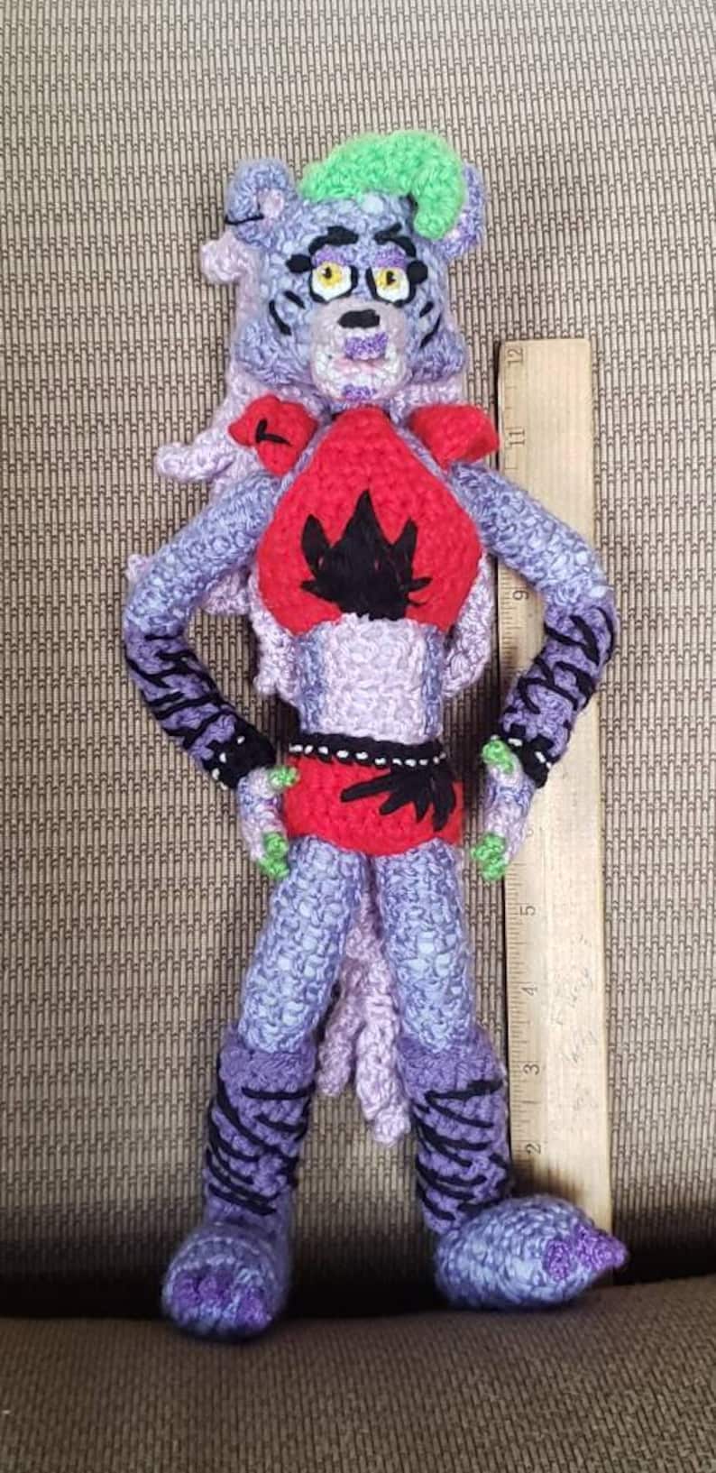 Neon Roxanne Wolf - Hand Made Crochet Plush '13in (it Bends) - Etsy